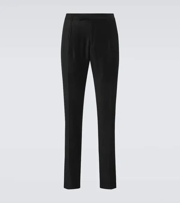 LARDINI Velvet Tuxedo Pants