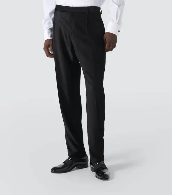 LARDINI Velvet Tuxedo Pants