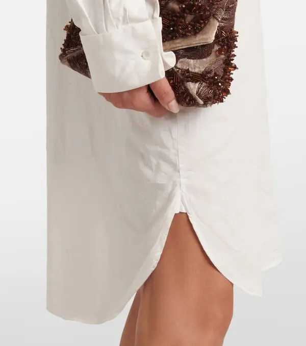 Dries Van Noten Cotton Poplin Minidress