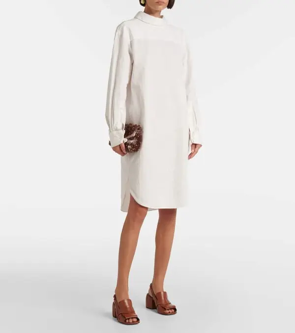 Dries Van Noten Cotton Poplin Minidress