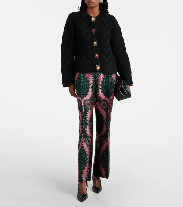La DoubleJ Embellished Cardigan - Black
