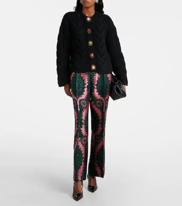 La DoubleJ Embellished Cardigan - Black
