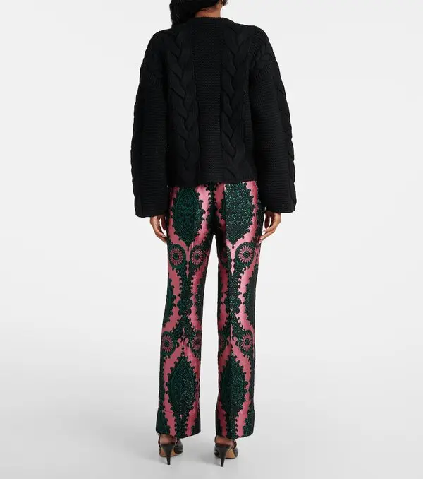 La DoubleJ Embellished Cardigan - Black