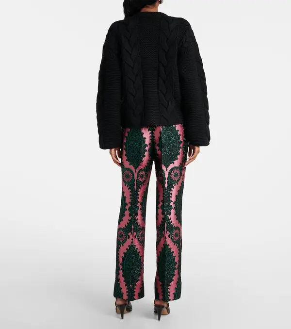 La DoubleJ Embellished Cardigan - Black