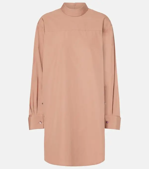 Dries Van Noten High-neck Cotton Blouse - Pink