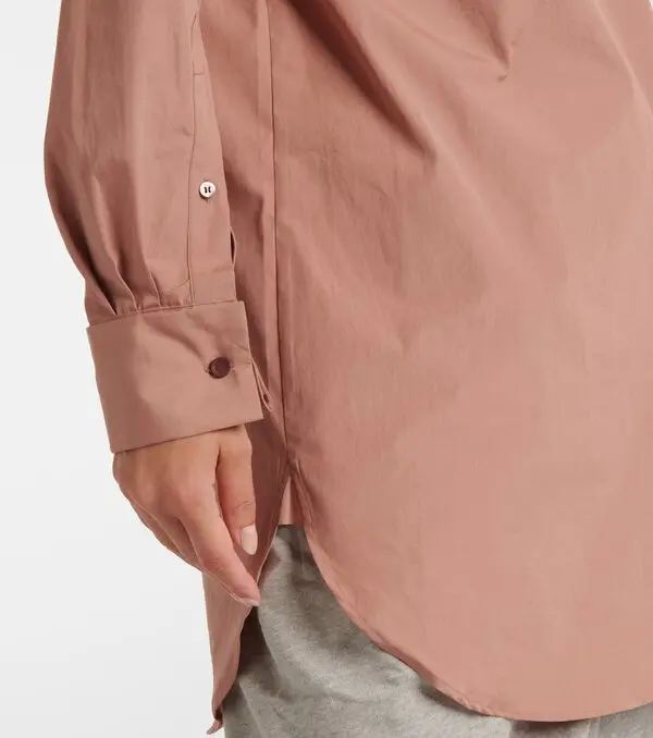 Dries Van Noten High-neck Cotton Blouse