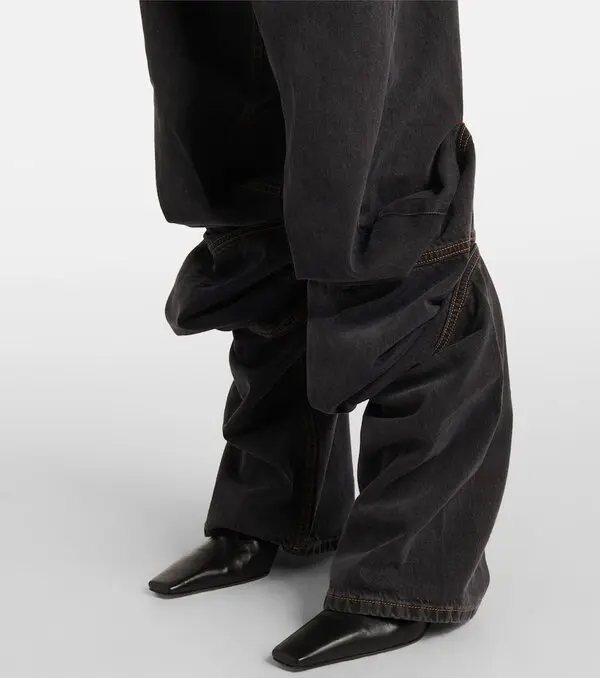 Y/project Evergreen Draped Cuff Wide-leg Jeans