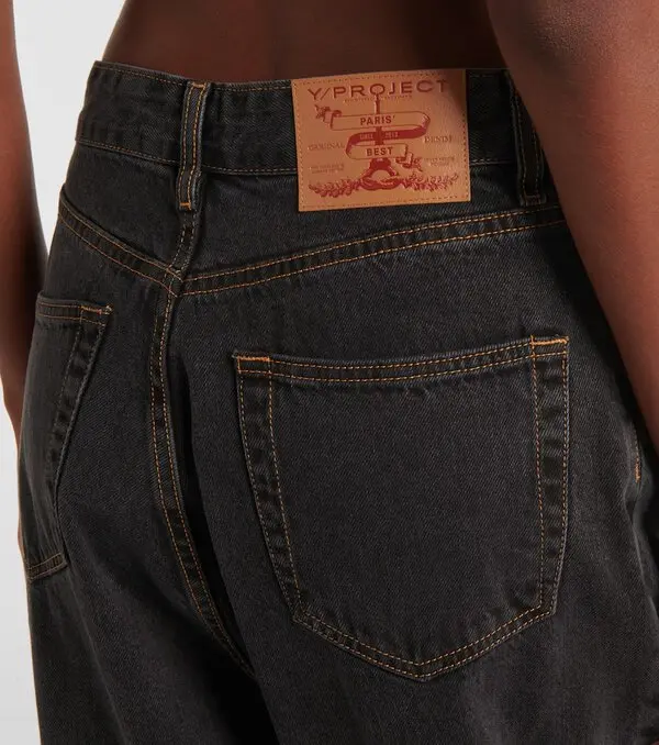 Y/project Evergreen Draped Cuff Wide-leg Jeans