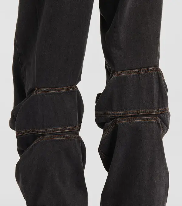 Y/project Evergreen Draped Cuff Wide-leg Jeans