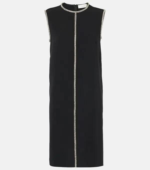 Sportmax Earry Embellished Mini Dress - Black