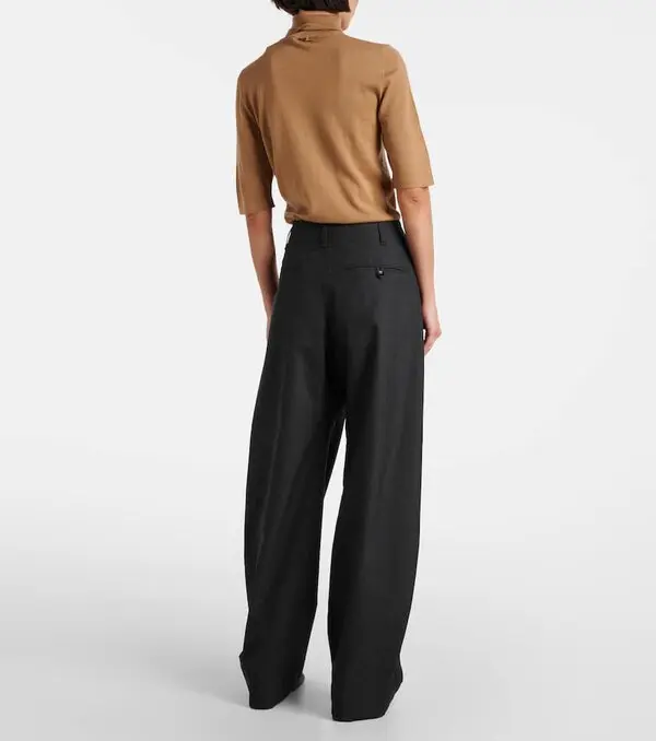 LEMAIRE Pleated Wide-leg Trousers