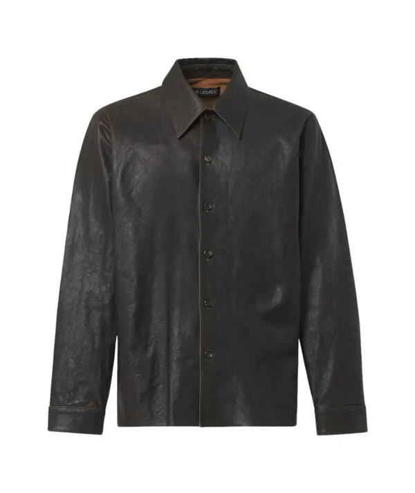 Our Legacy Welding Leather Overshirt
