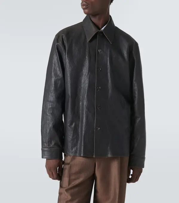 Our Legacy Welding Leather Overshirt