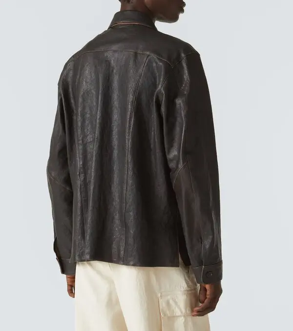 Our Legacy Welding Leather Overshirt