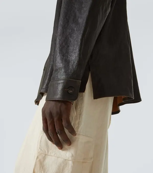 Our Legacy Welding Leather Overshirt