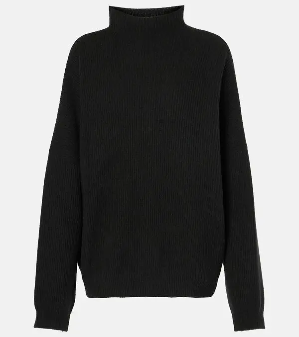 FFORME Kimm Cashmere-blend Mock Neck Sweater - Black