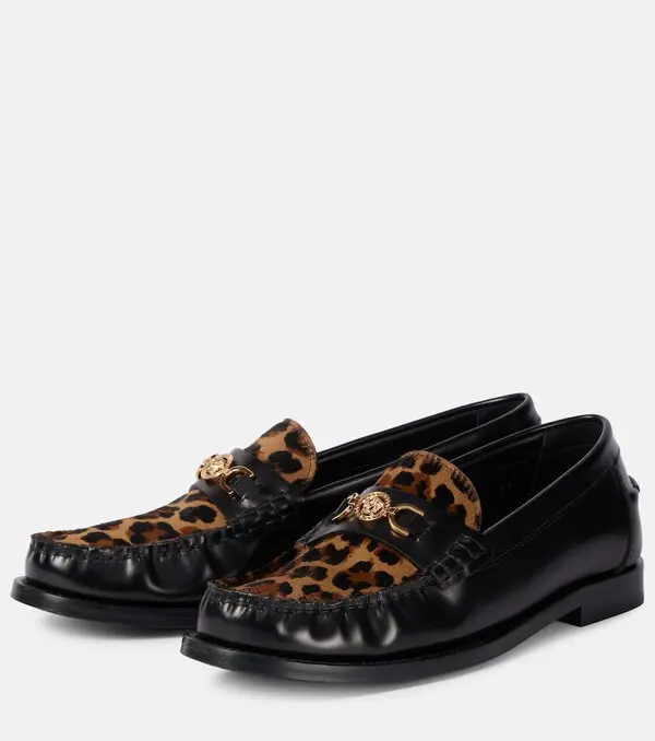 Versace Medusa '95 Leopard-print Loafers