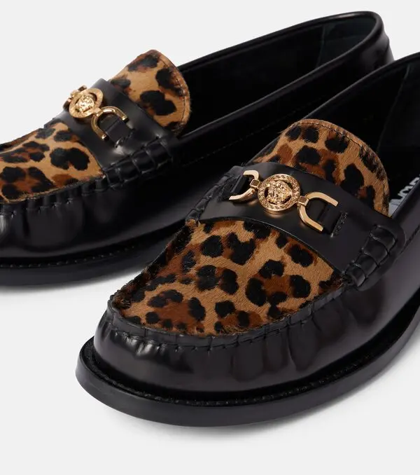 Versace Medusa '95 Leopard-print Loafers