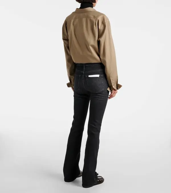 FRAME Le Mini High-rise Bootcut Jeans