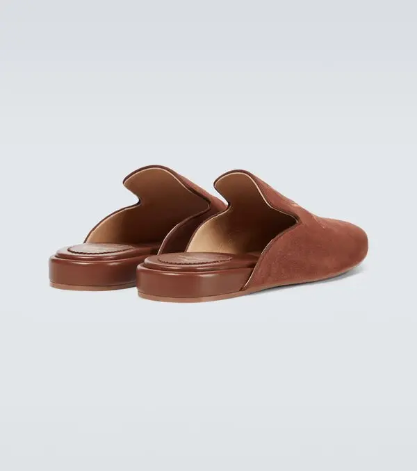 CHRISTIAN LOUBOUTIN Coolito Flat Mules - Brown