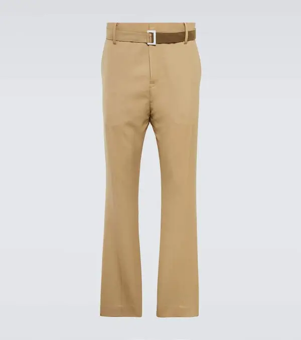 Sacai Straight Leg Trousers - Beige
