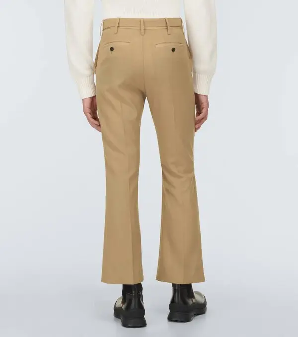 Sacai Straight Leg Trousers - Beige