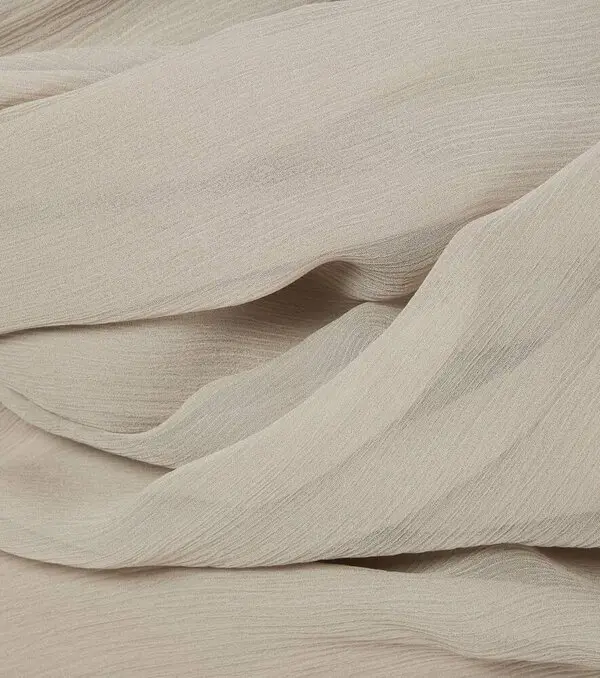 Max Mara Meandro Silk Crepon Scarf
