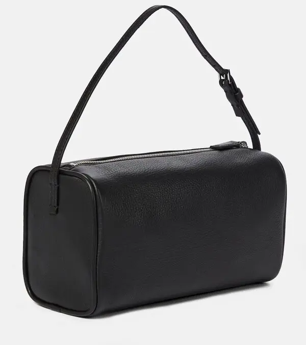 THE ROW 90s Leather Shoulder Bag - Black