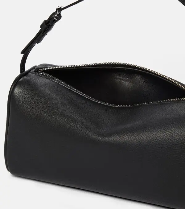 THE ROW 90s Leather Shoulder Bag - Black