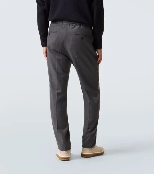 SLOWEAR Incotex Wool Tapered Trousers - Grey