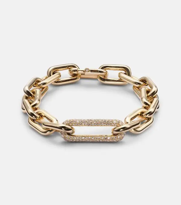 Shay Jewelry 18kt Yellow Diamond Link Bracelet - Gold