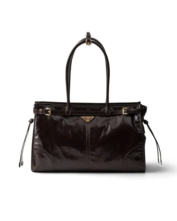 Prada Leather Handbag - Brown