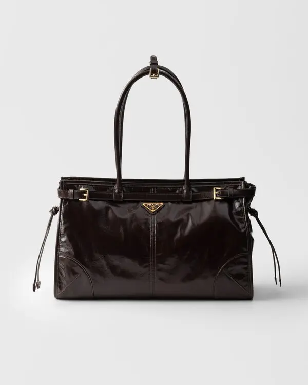 Prada Leather Handbag - Brown