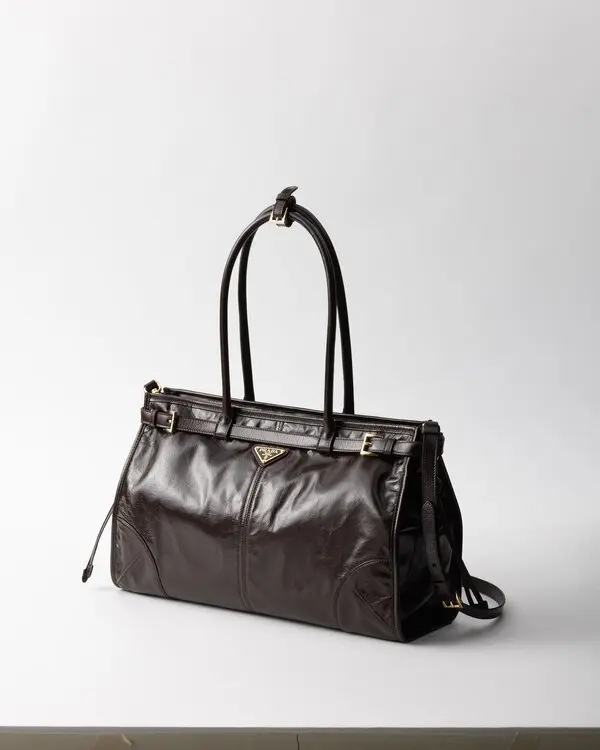 Prada Leather Handbag - Brown