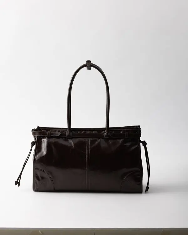 Prada Leather Handbag - Brown