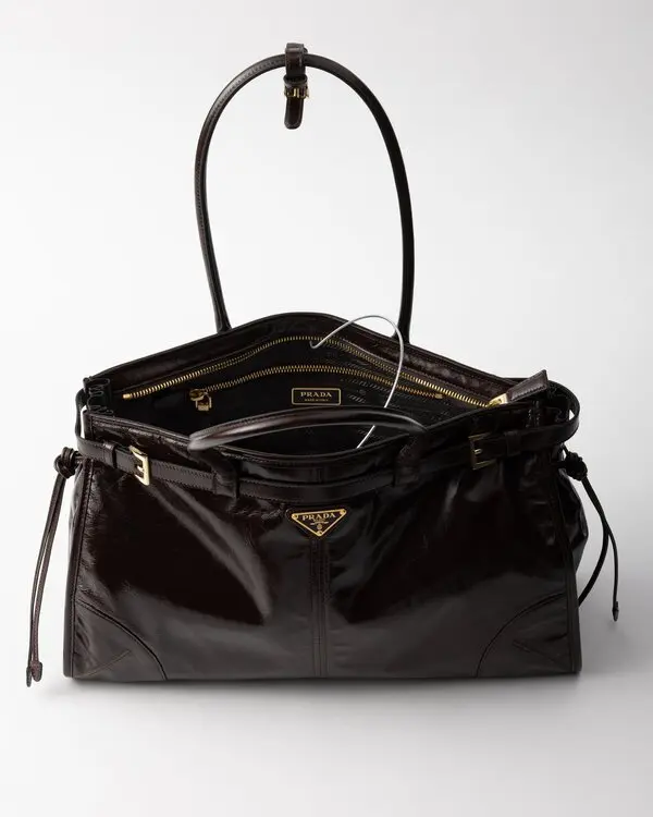 Prada Leather Handbag - Brown
