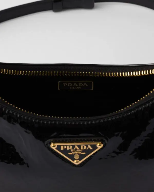 Prada Re-edition Mini Naplak Patent Leather Bag