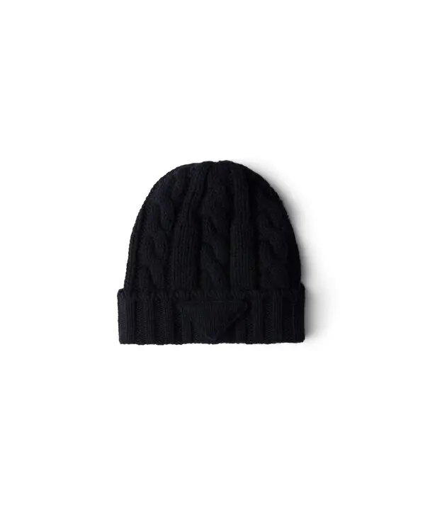 Prada Cashmere Beanie - Blue