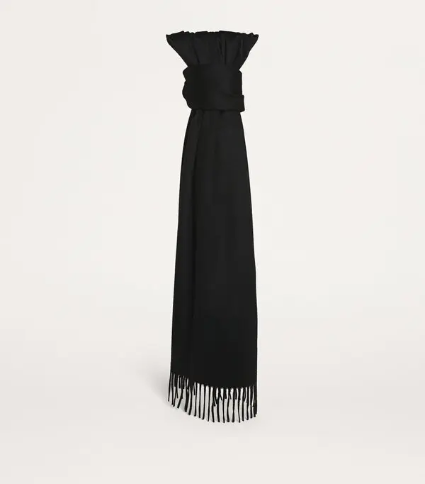 Max Mara Cashmere Fringed Scarf