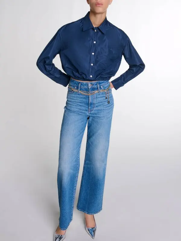 Maje Cropped Shirt