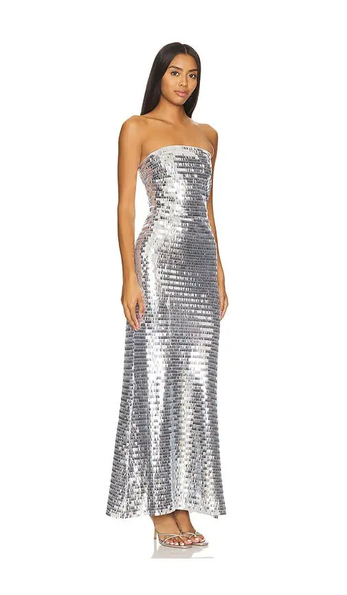 SIMONMILLER Sculpty Strapless Sequin Dress