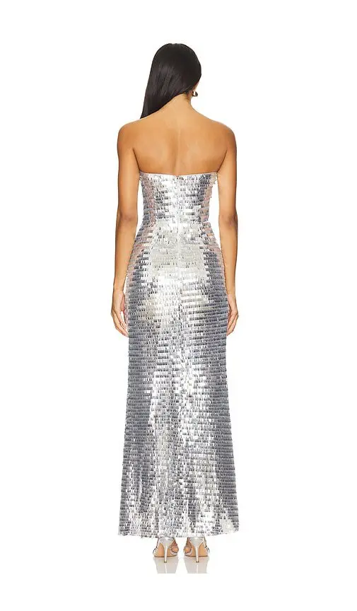 SIMONMILLER Sculpty Strapless Sequin Dress
