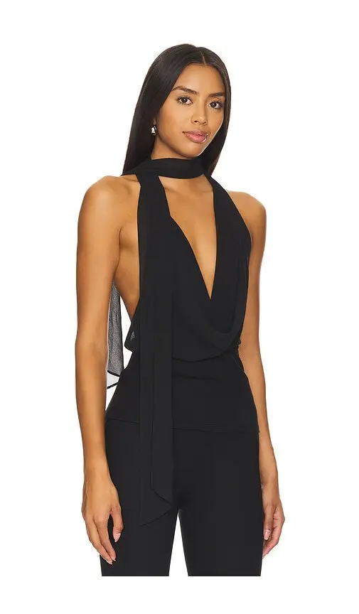 Majorelle Kelly Halter Top - Black