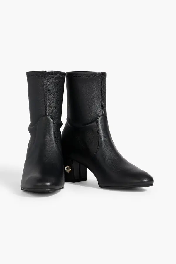STUART WEITZMAN Allshine 60 Embellished Leather Ankle Boots