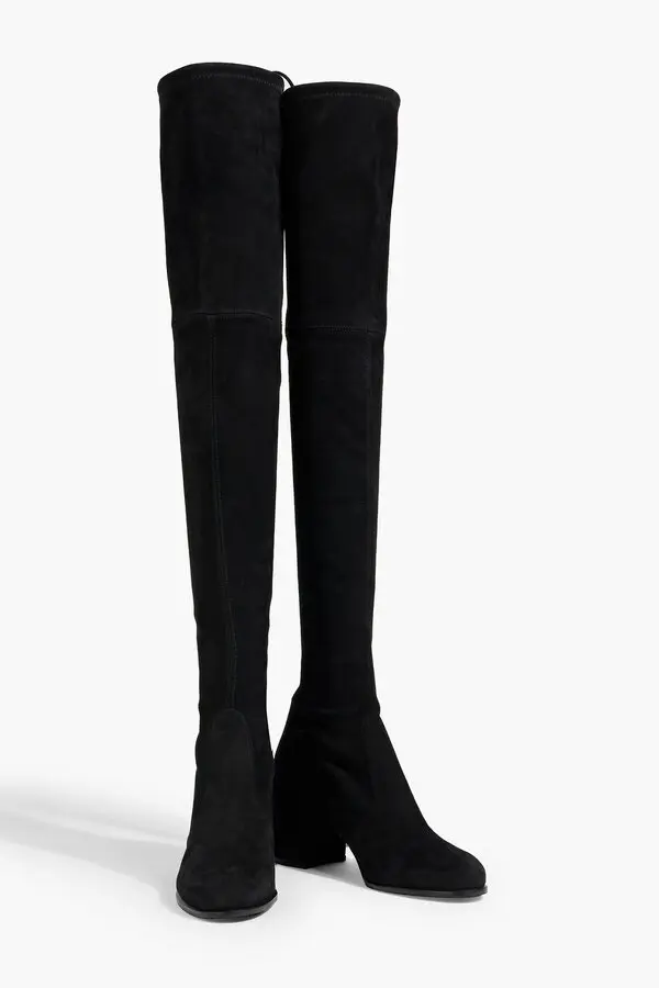 STUART WEITZMAN Suede Thigh Boots