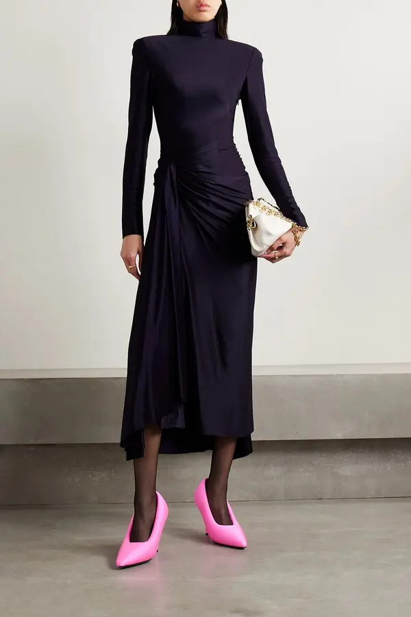 knee length elegant purple dress Light Purple Knee Length Straps Party Dress, Light Purple Homecoming D main image 1