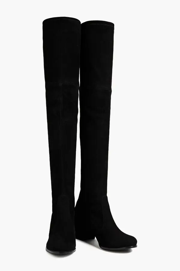STUART WEITZMAN Stretch-suede Over-the-knee Boots