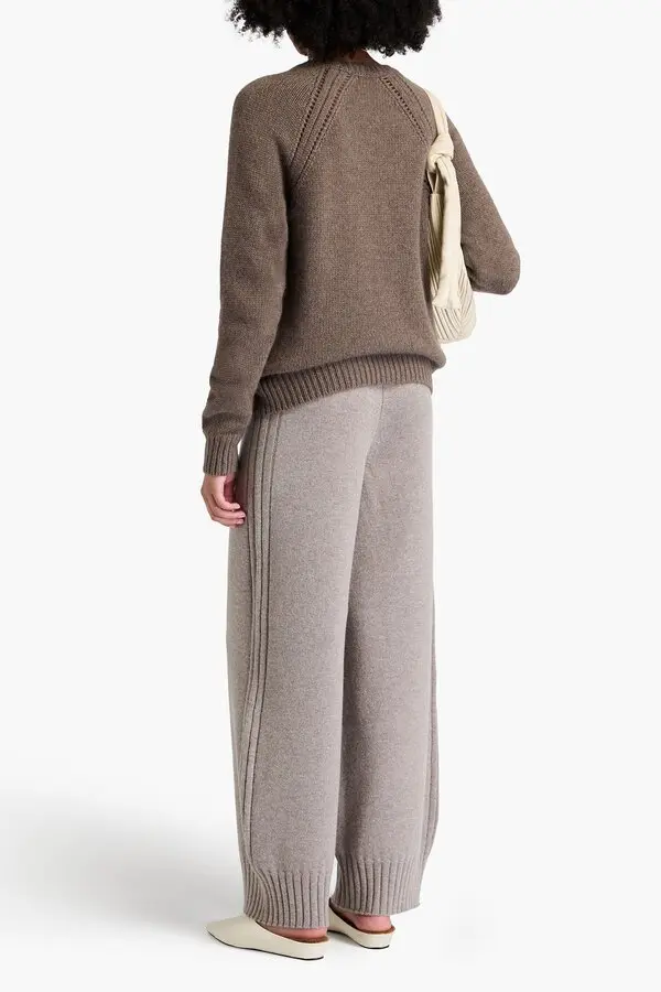 Autumn Cashmere Knitted Sweater - Taupe