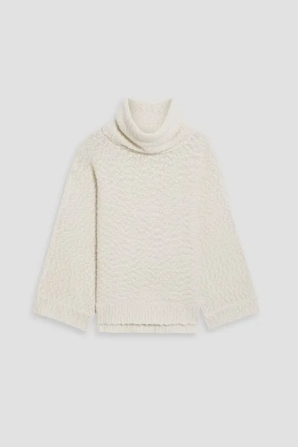 Autumn Cashmere Cashmere Bouclé-knit Turtleneck Sweater