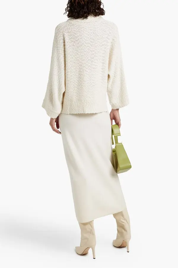 Autumn Cashmere Cashmere Bouclé-knit Turtleneck Sweater